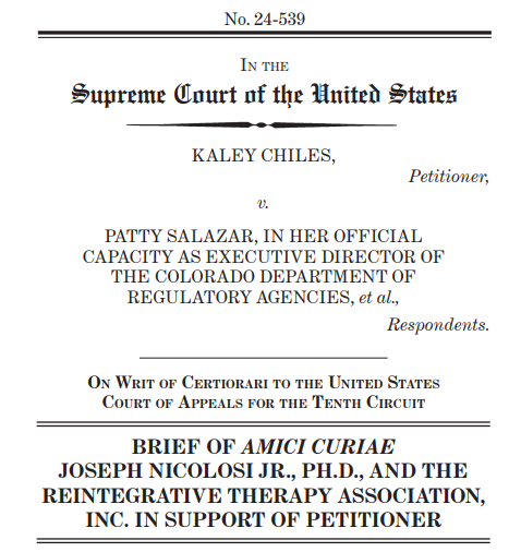 Reintegrative Therapy Amicus Brief Supreme Court